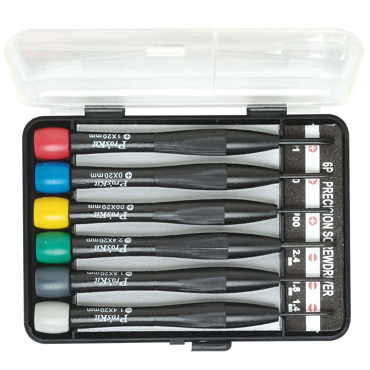 6 Piece Precision Flat/Phillips Screwdriver Set – Eclipse Tools