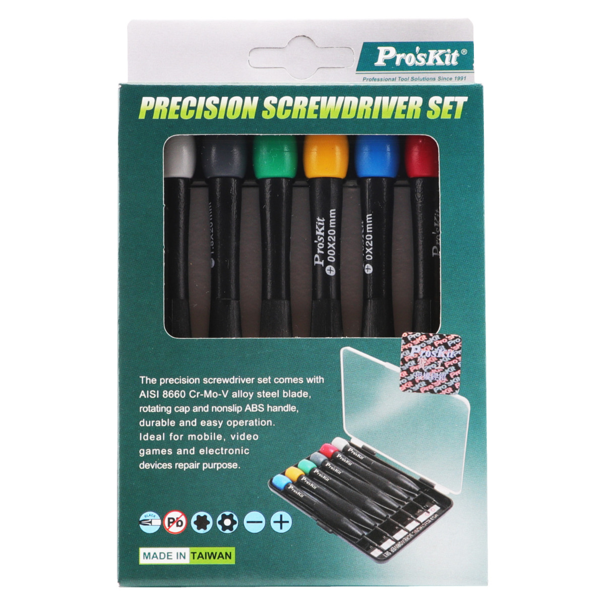 6 Piece Precision Flat/Phillips Screwdriver Set – Eclipse Tools